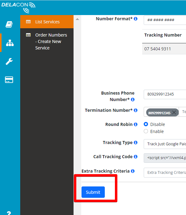 SMS360 Setup Guide – Delacon